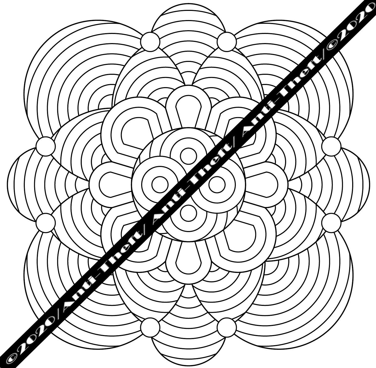 Printable Mandala Bookmarks/coloring Pages Set of 4 PDF/JPG - Etsy
