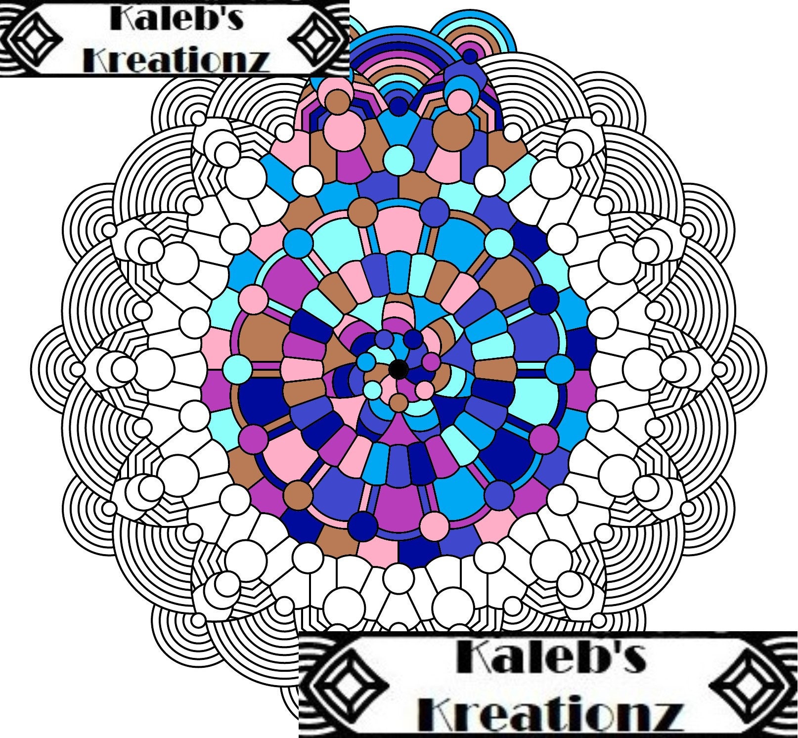 Printable Mandala Bookmarks/Coloring Pages Set of 4 PDF/JPG | Etsy