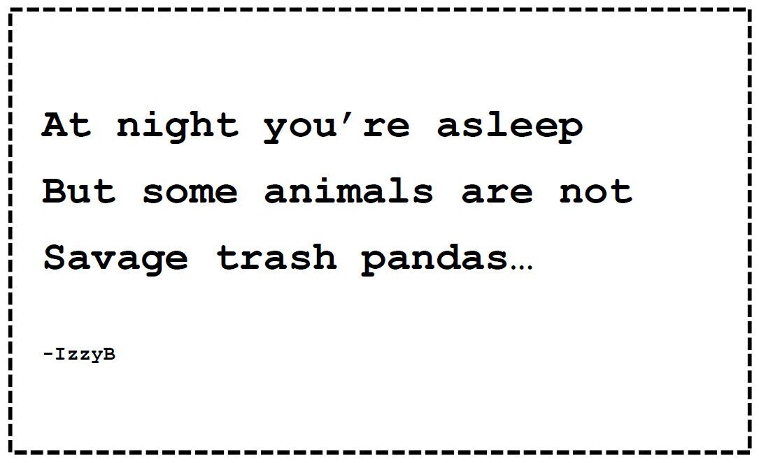 Printable Haiku 3x5 Trash Pandas Poem Art - Etsy