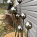 Kinetic Balls Garden Metal Art Ball Weeds 3 Feet Tall Bendable Pliable ...