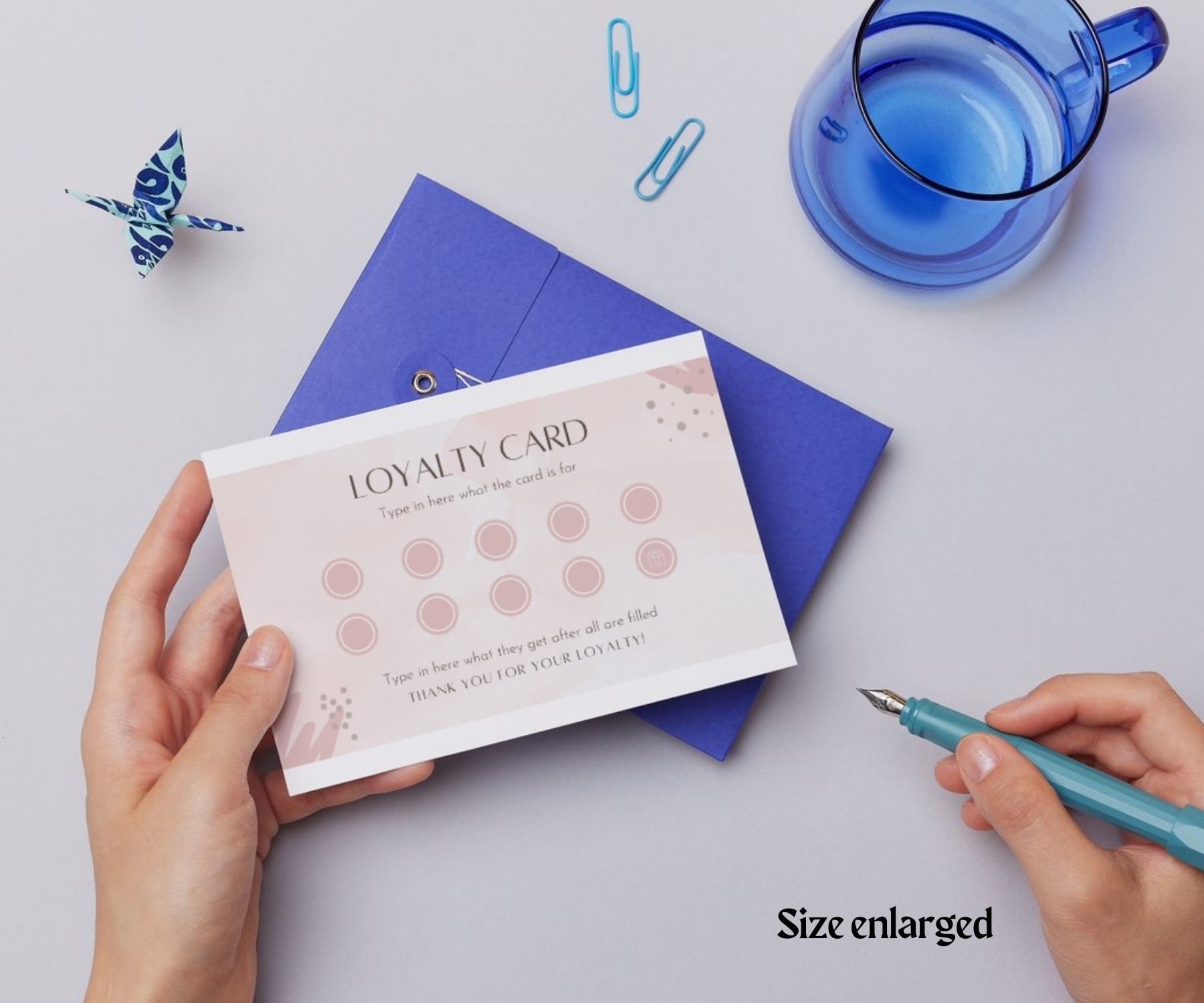 Loyalty Card Templates 5 Choices Included EDITABLE Download With ...