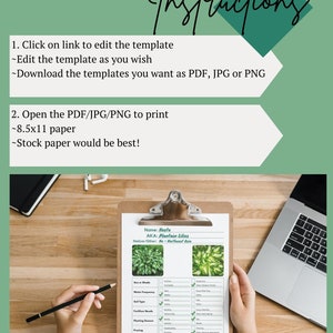 Plant & Flower Identification Template - Editable on Canva - Printable ...