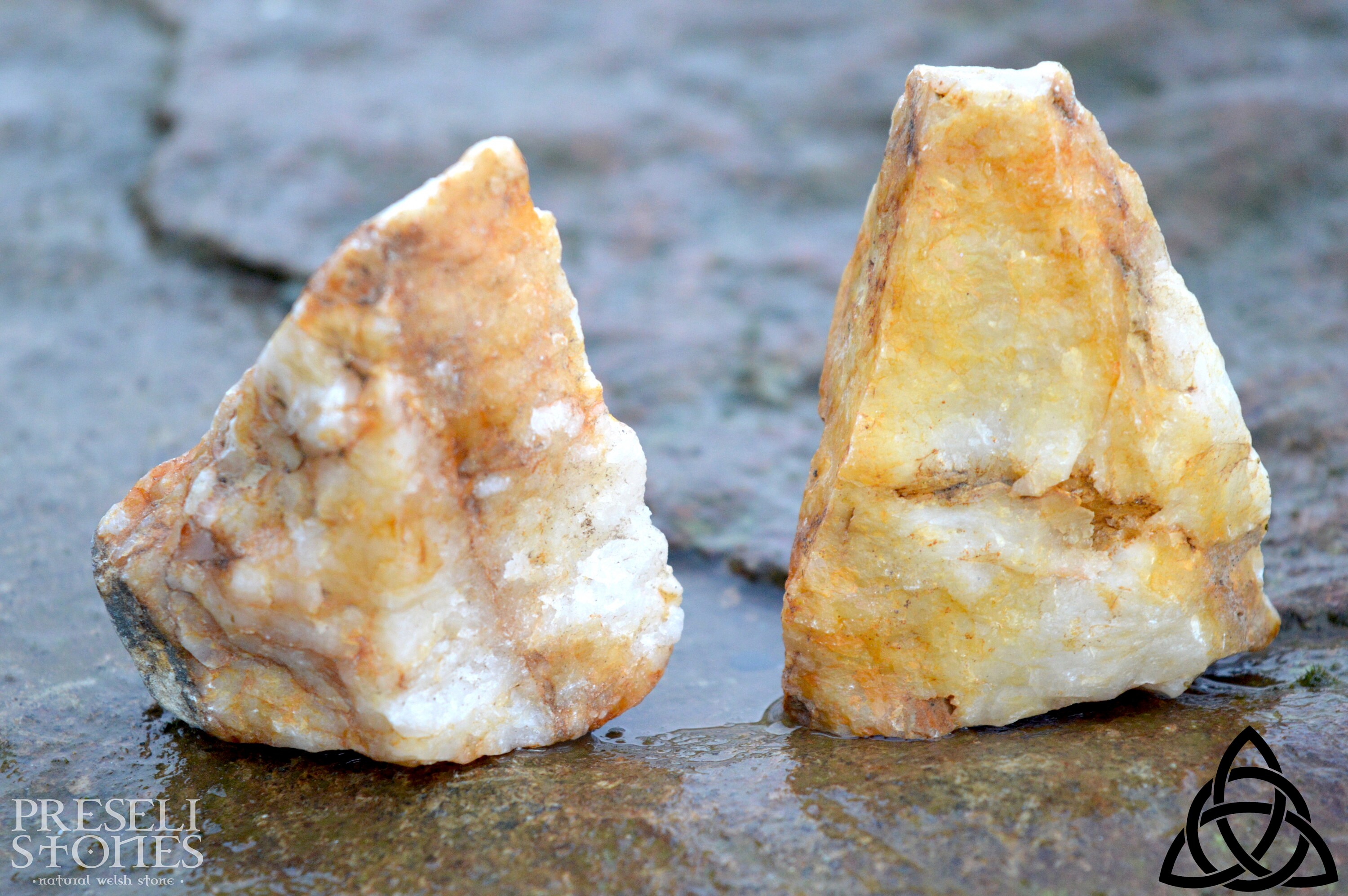 X3 Welsh Celtic Preseli Golden Healer Quartz Crystal Mineral - Etsy UK