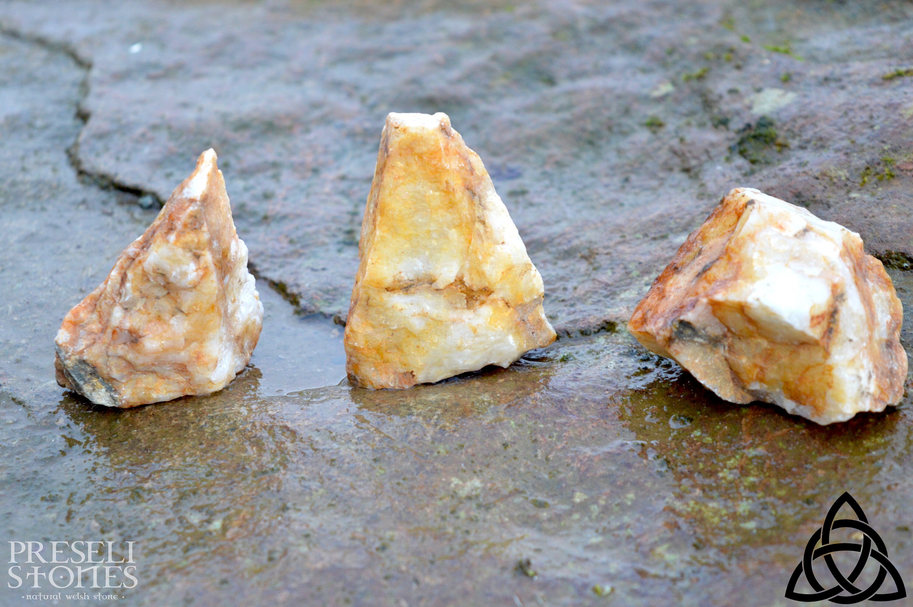 X3 Welsh Celtic Preseli Golden Healer Quartz Crystal Mineral - Etsy UK