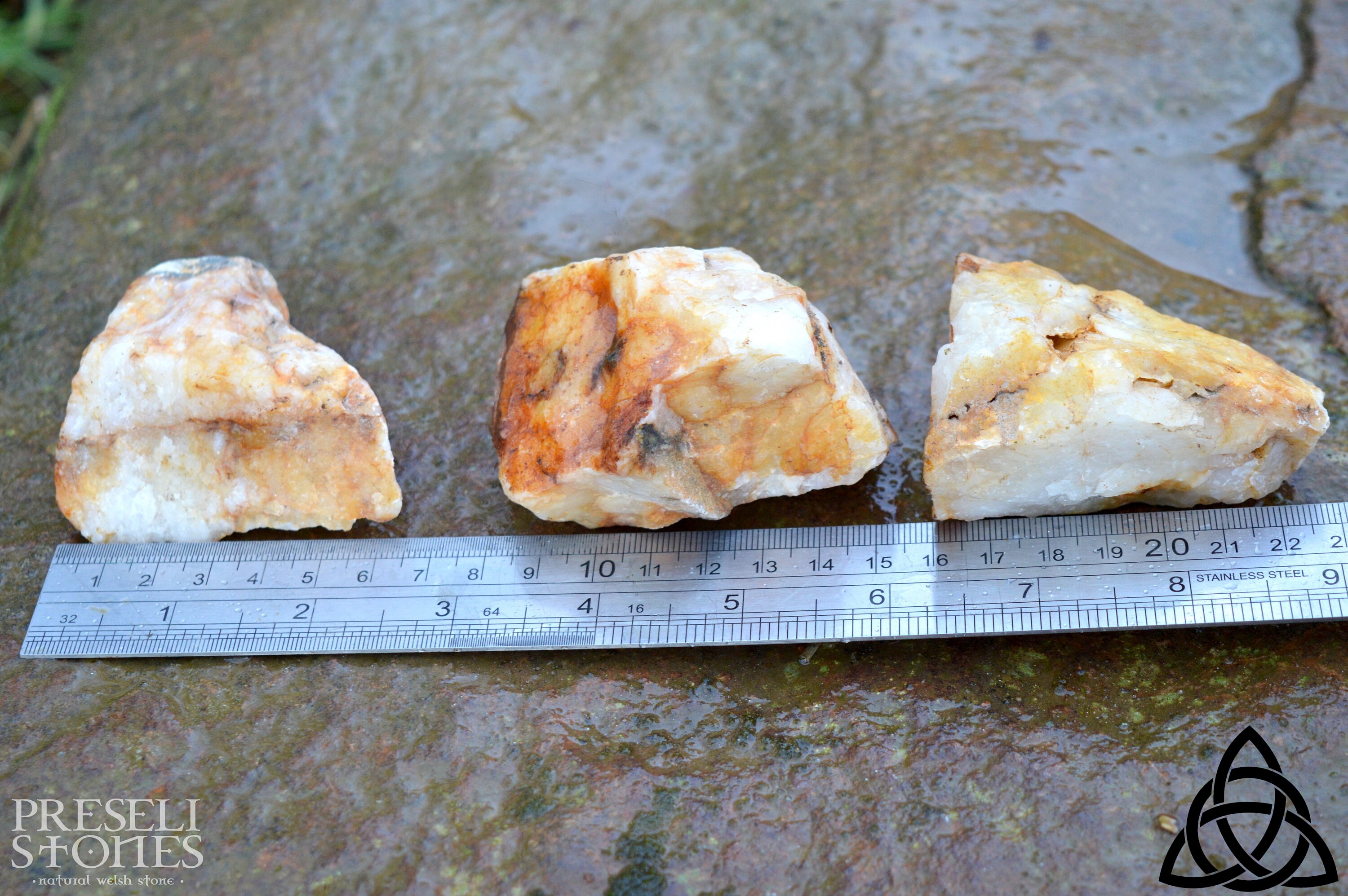 X3 Welsh Celtic Preseli Golden Healer Quartz Crystal Mineral - Etsy UK