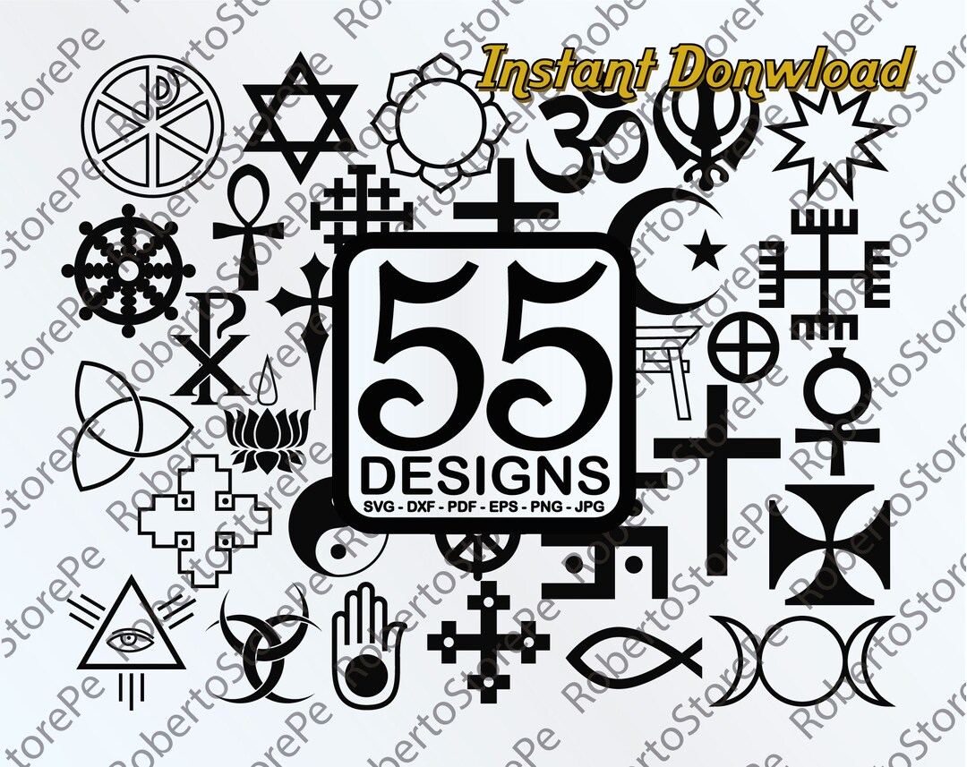 Vector Symbols Svg Religious Symbols Svg Yoga Svg Religious - Etsy Norway