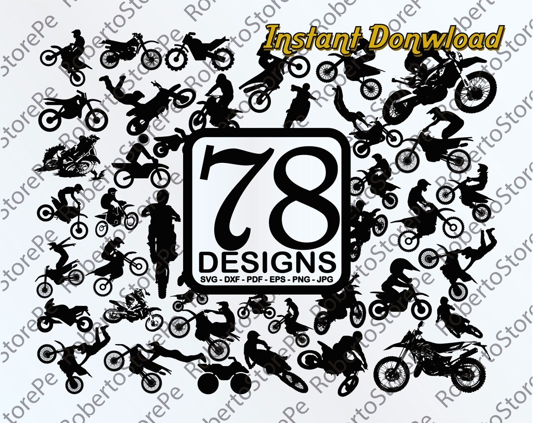 Vector Moto Svg Moto Svg Motorcycle Svg Silhouette Moto - Etsy