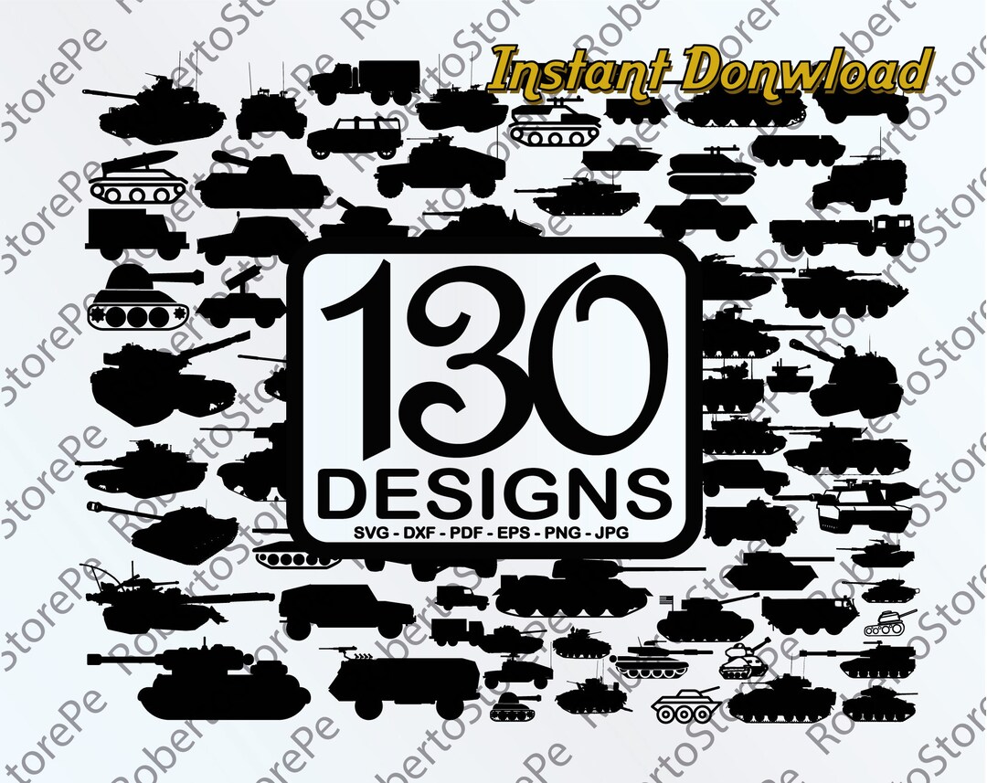 Vector Vehicle Svg Military Vehicles Svg Silhouette Tanks - Etsy UK