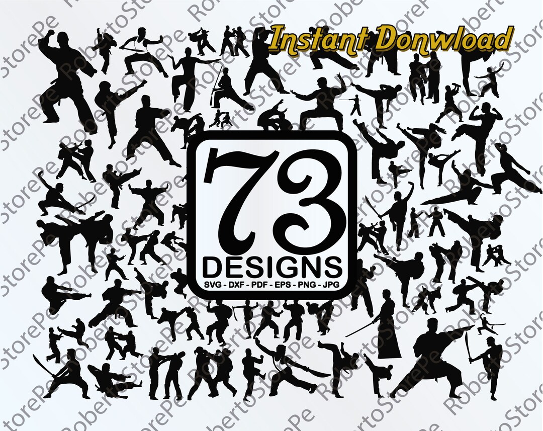 Vector Kung Fu Svg Kung Fu Svg Taekwondo Svg Karate Dxf - Etsy Canada