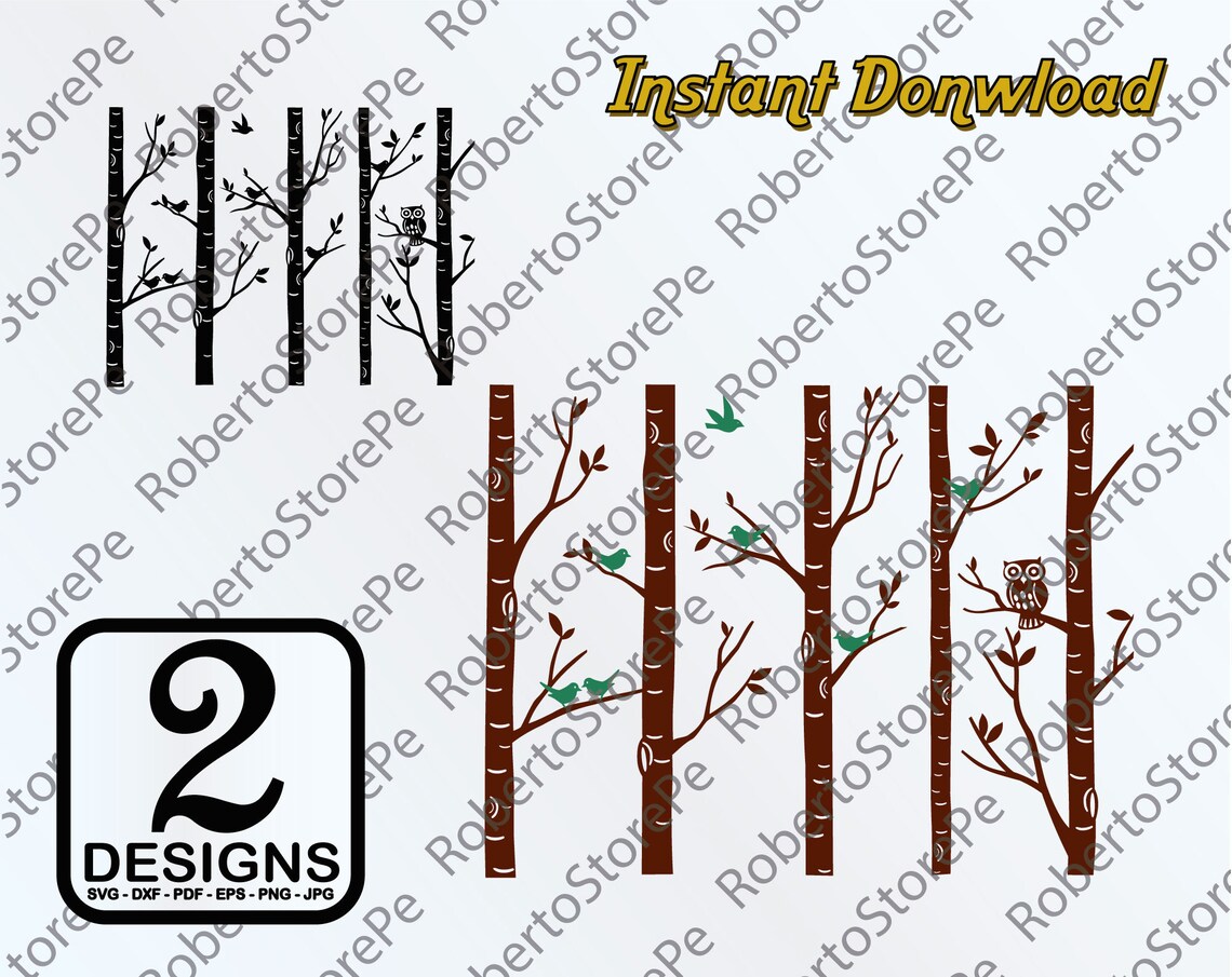 Vector Arbol con Ramas svg Arbol svg Silueta Ramas Arbol | Etsy México