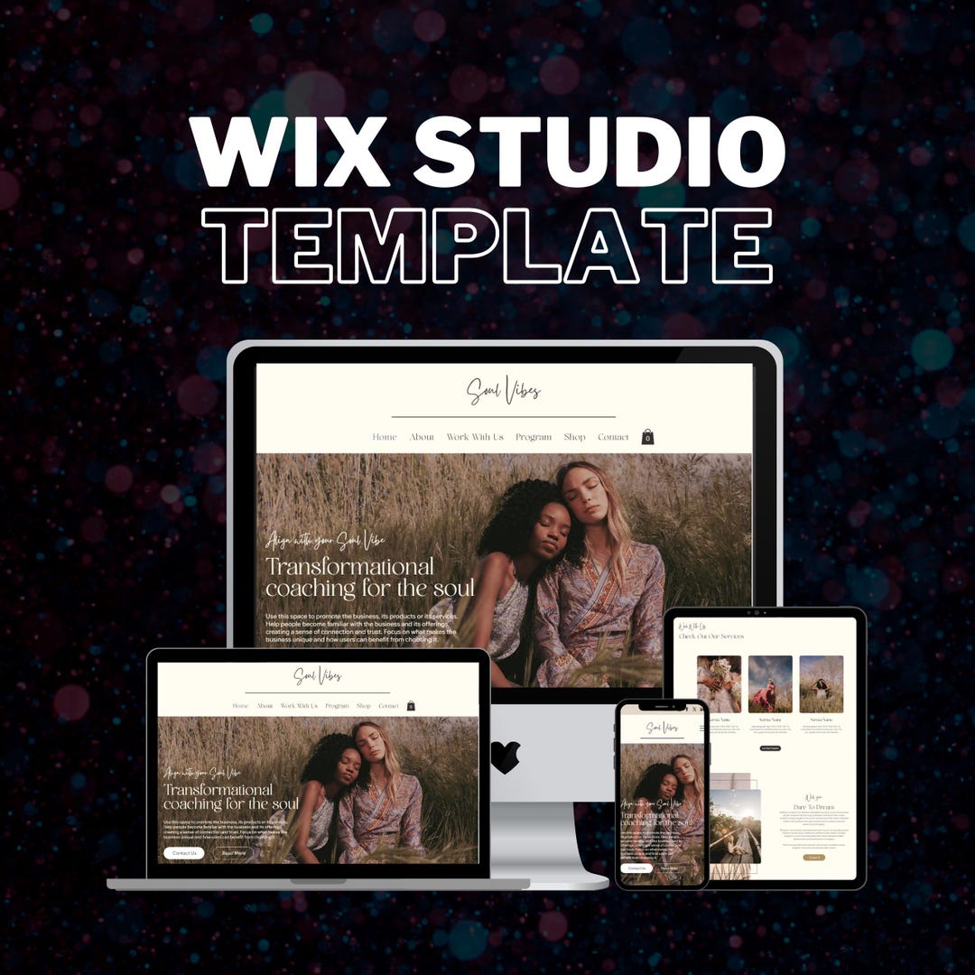 Wix Studio Website Template | Life Coaching | Ecommerce Store | Soul ...