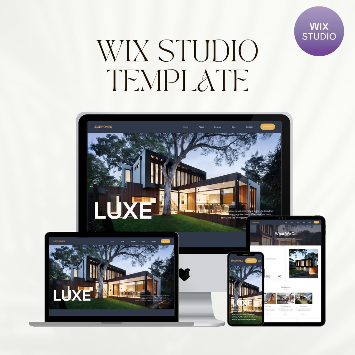 Luxe Homes: Wix Studio Website Template for Real Estate - Etsy