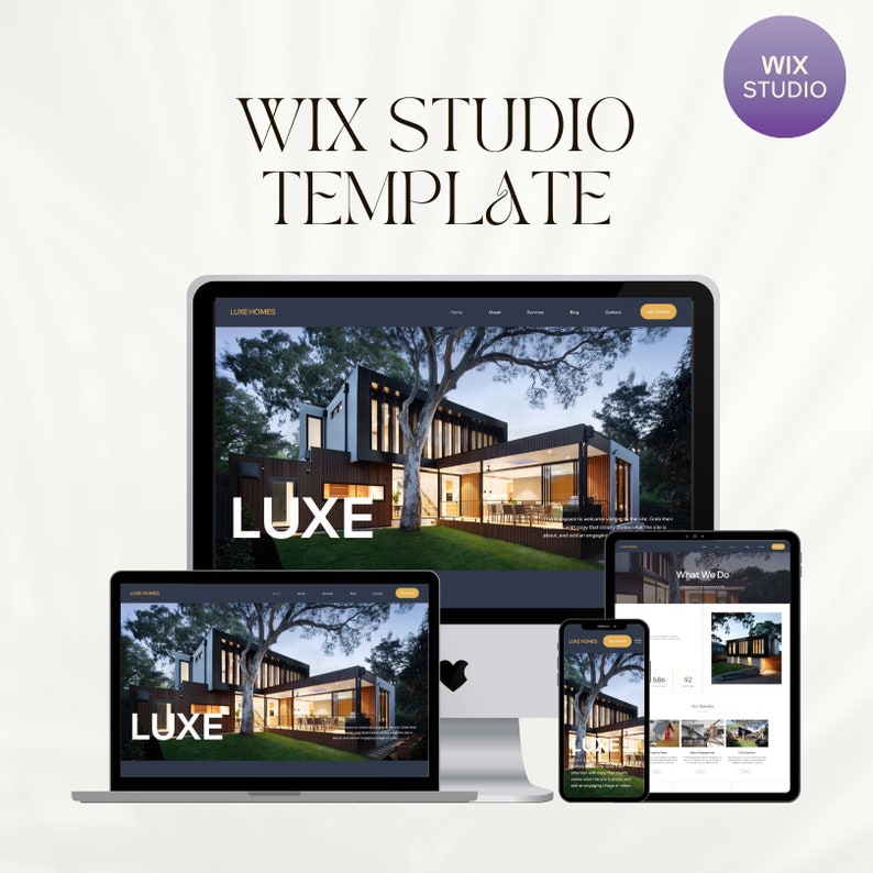 Luxe Homes: Wix Studio Website Template for Real Estate - Etsy