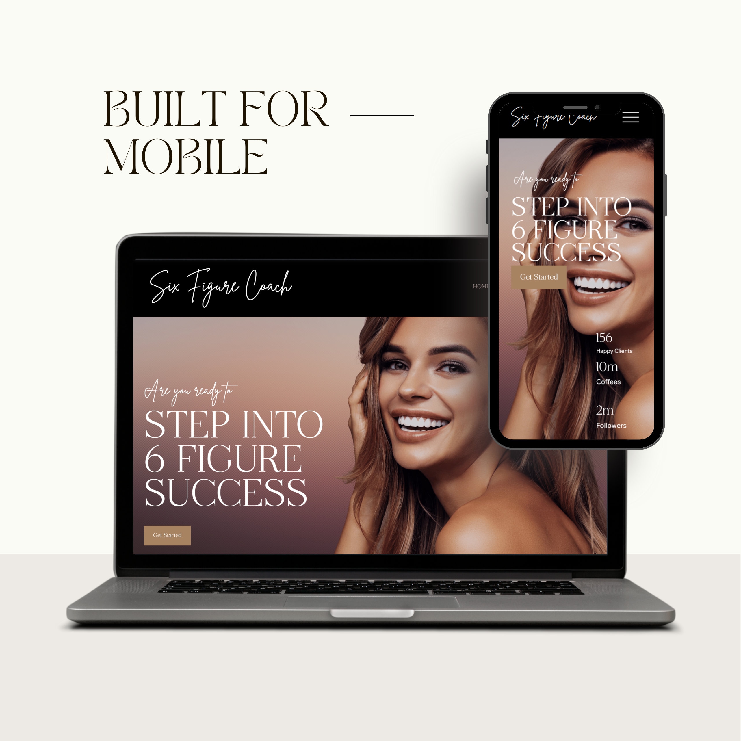 Wix Studio Website Template: Six Figure Coach, Ecommerce Store - Etsy