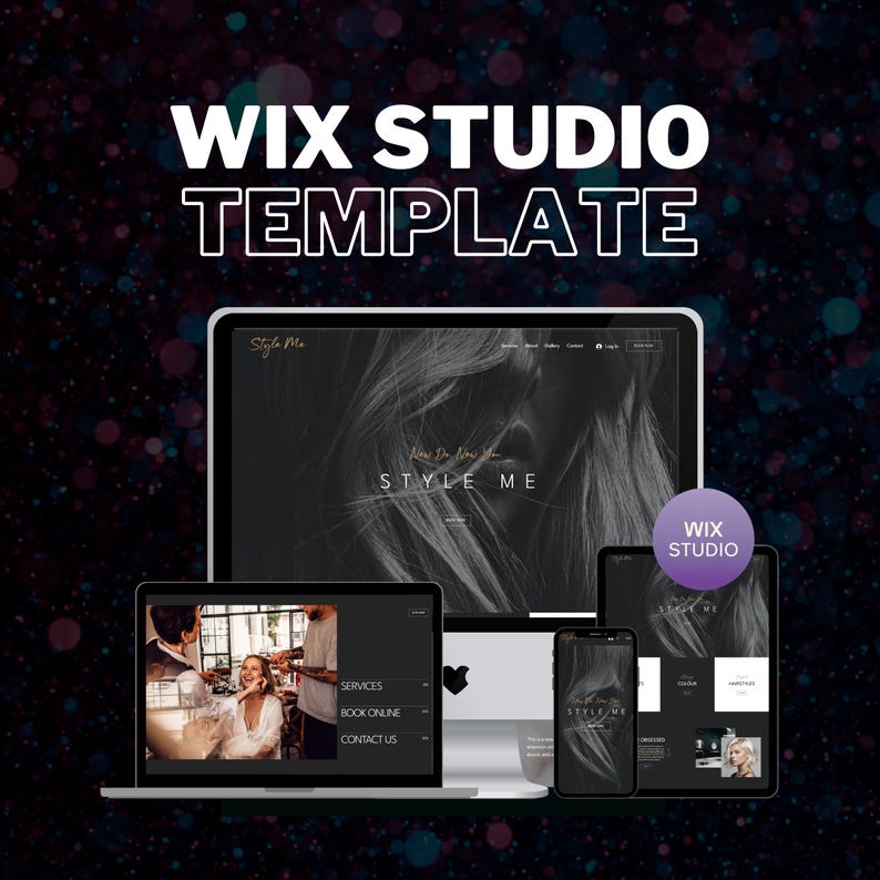 Wix Studio Hairdresser Website Template | Hair Stylist & Beauty ...