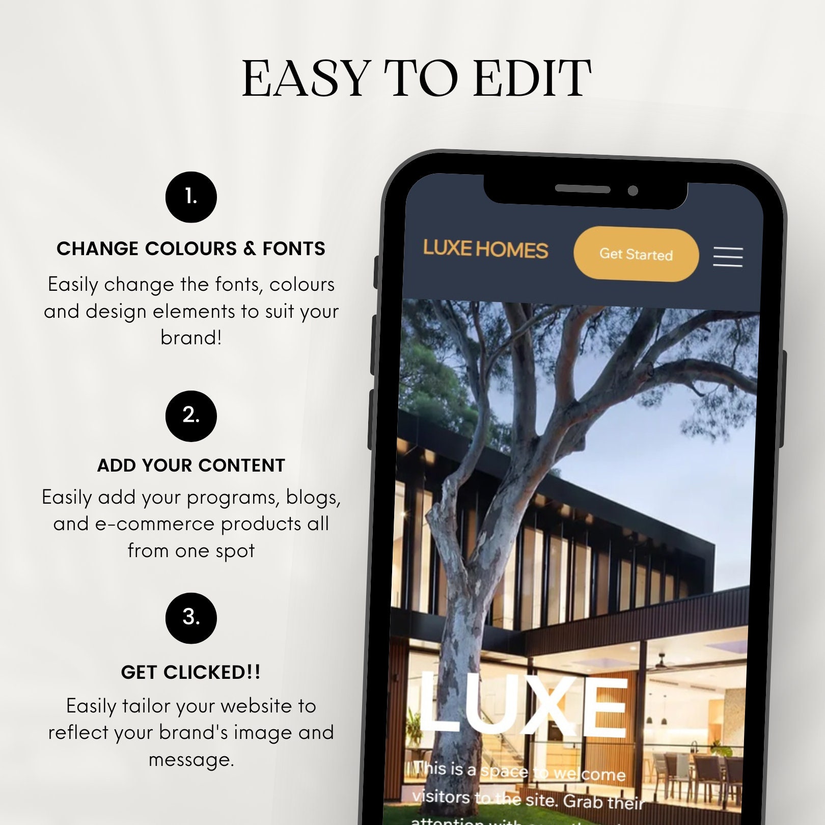 Luxe Homes: Wix Studio Website Template for Real Estate - Etsy