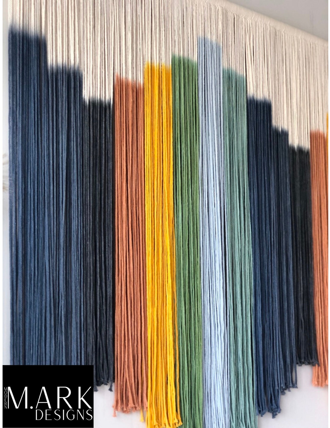 Colorful Macrame Art Extra Large Macrame Hanging Vintage Boho - Etsy