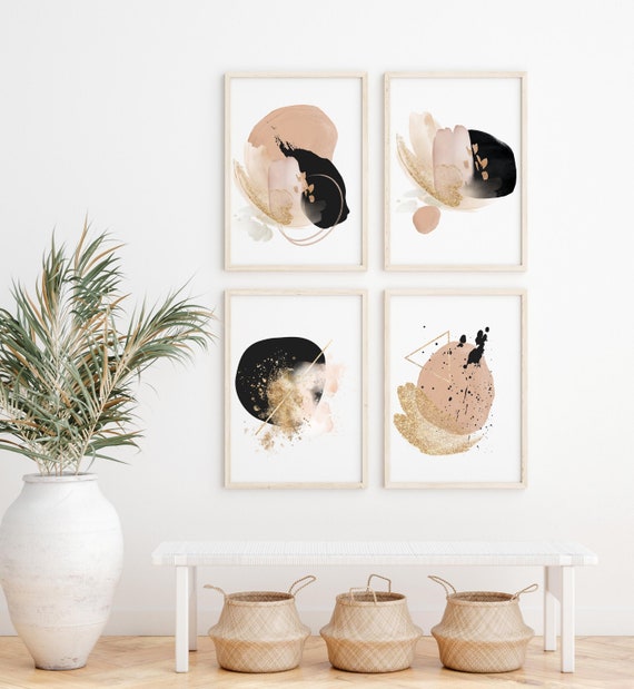 MAILED PRINT Blush Choose from 9 Watercolor Mid | Etsy