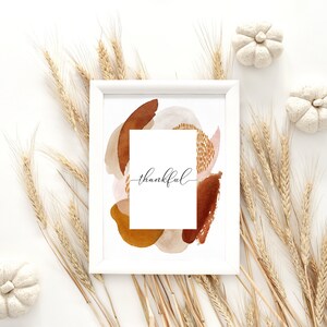 MAILED PRINT "thankful Grateful "fall Autumn October Thanksgiving SET ...