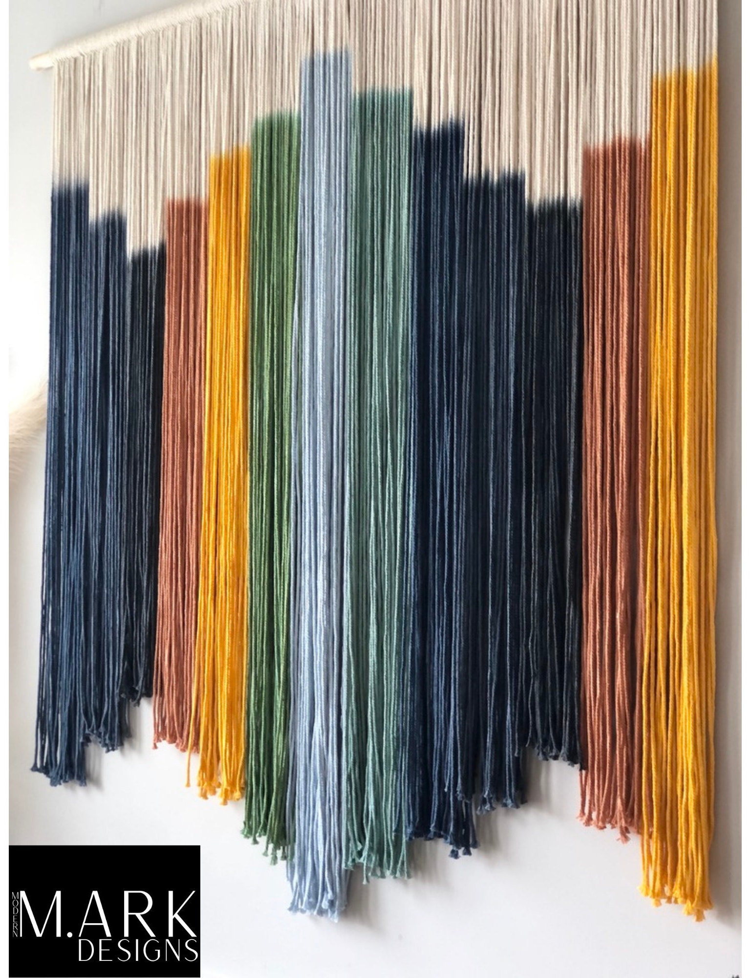 Colorful Macrame Art Extra Large Macrame Hanging Vintage Boho - Etsy