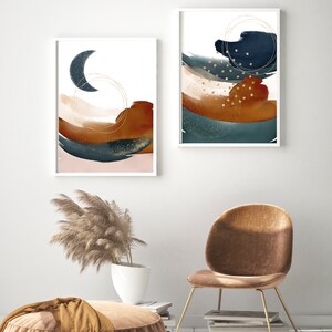 DIGITAL PRINTABLE Desert SET of 2 Watercolor Abstract | Etsy