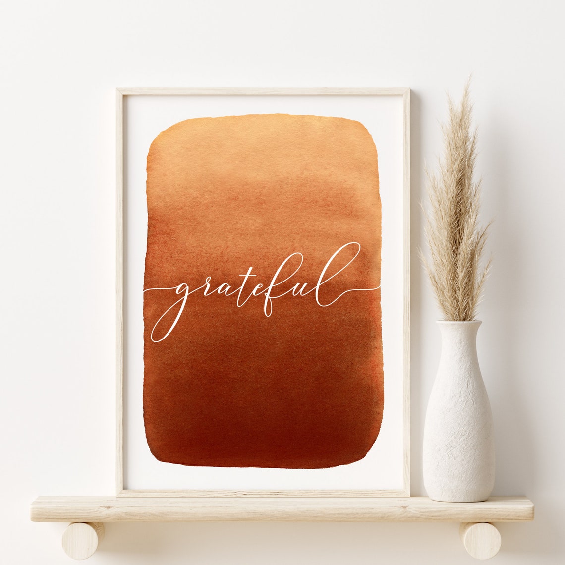 MAILED PRINT "thankful Grateful "fall Autumn October Thanksgiving SET ...
