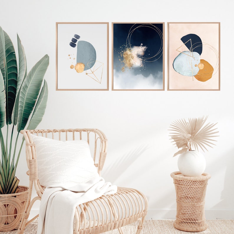 MAILED PRINT Modern Abstract Art Prints 20x30 21x28 18x24 | Etsy