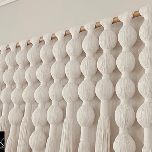 Large Yarn Wrapped Ball Macrame Mural for Wall Yarn Wall Hanging for ...