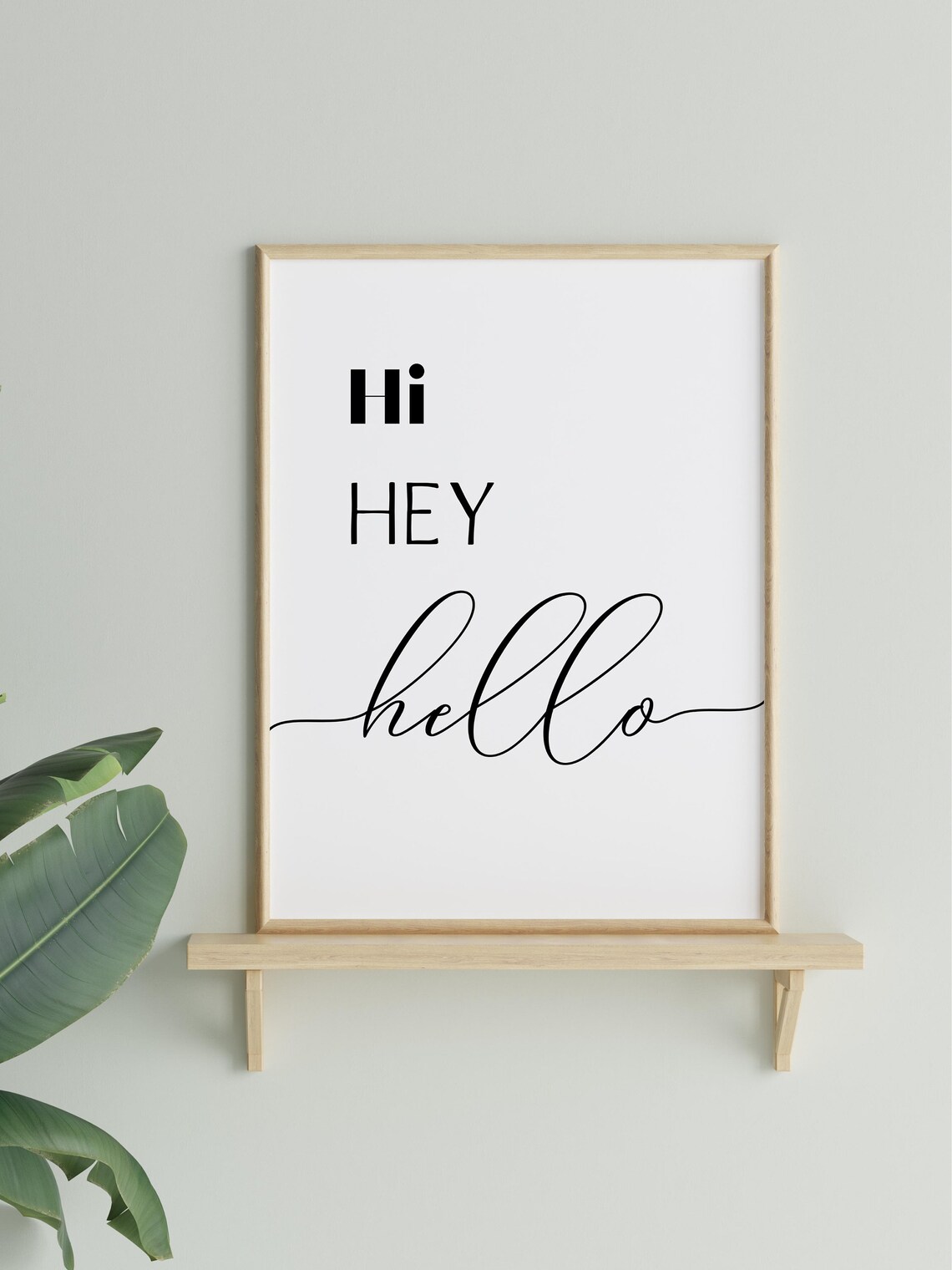 Hi Hey HELLO PRINTABLE Art Entryway RESTAURANT Wall Art. 4 - Etsy