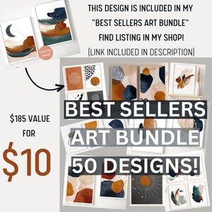 DIGITAL PRINTABLE Desert SET of 2 Watercolor Abstract desert Art, 4 ...