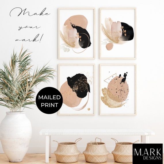 MAILED PRINT blush Choose From 9 Watercolor Mid | Etsy