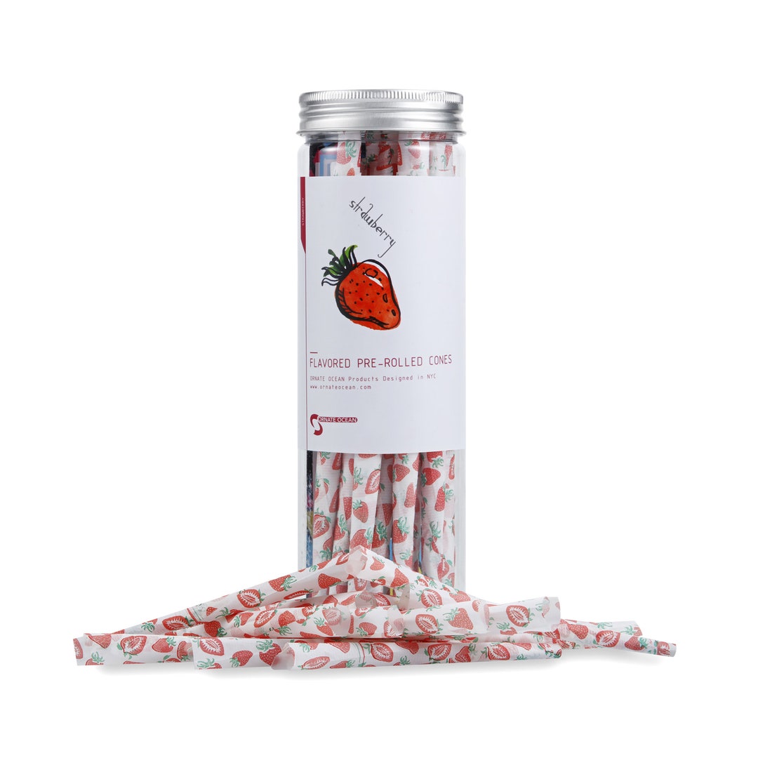 Strawberry Red Paper Cones 50 Pack | Rolling Paper | Pre Rolled Cones ...