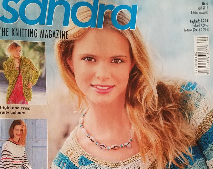 Sandra the Knitting Magazine April 2010 - Etsy