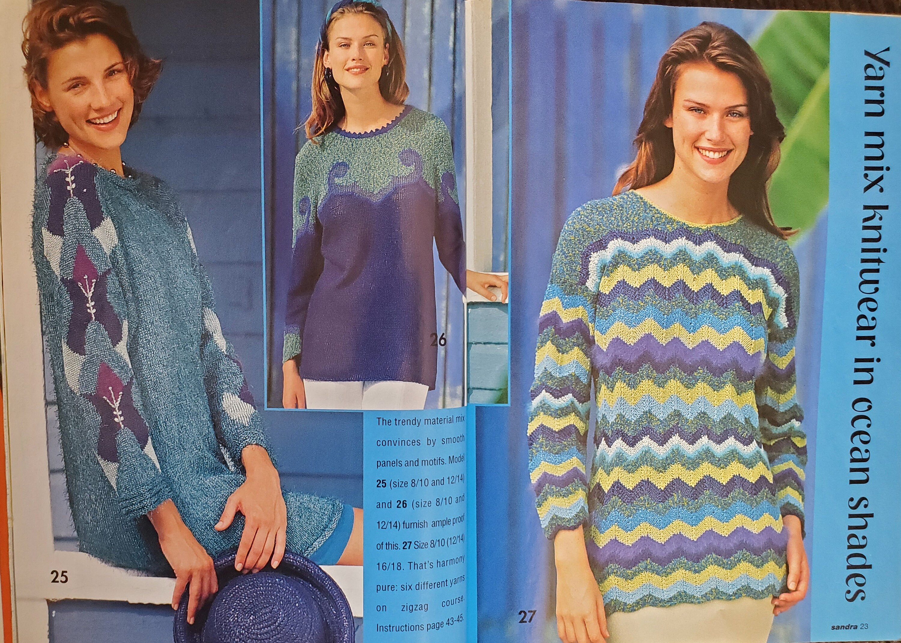 Sandra The Knitting Magazine April 1998 | Etsy