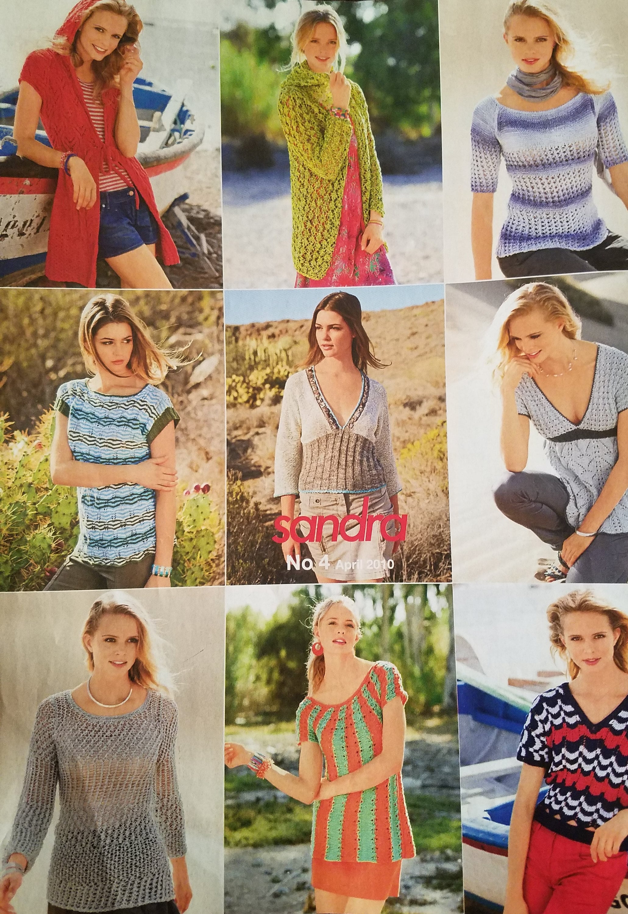 Sandra the Knitting Magazine April 2010 - Etsy