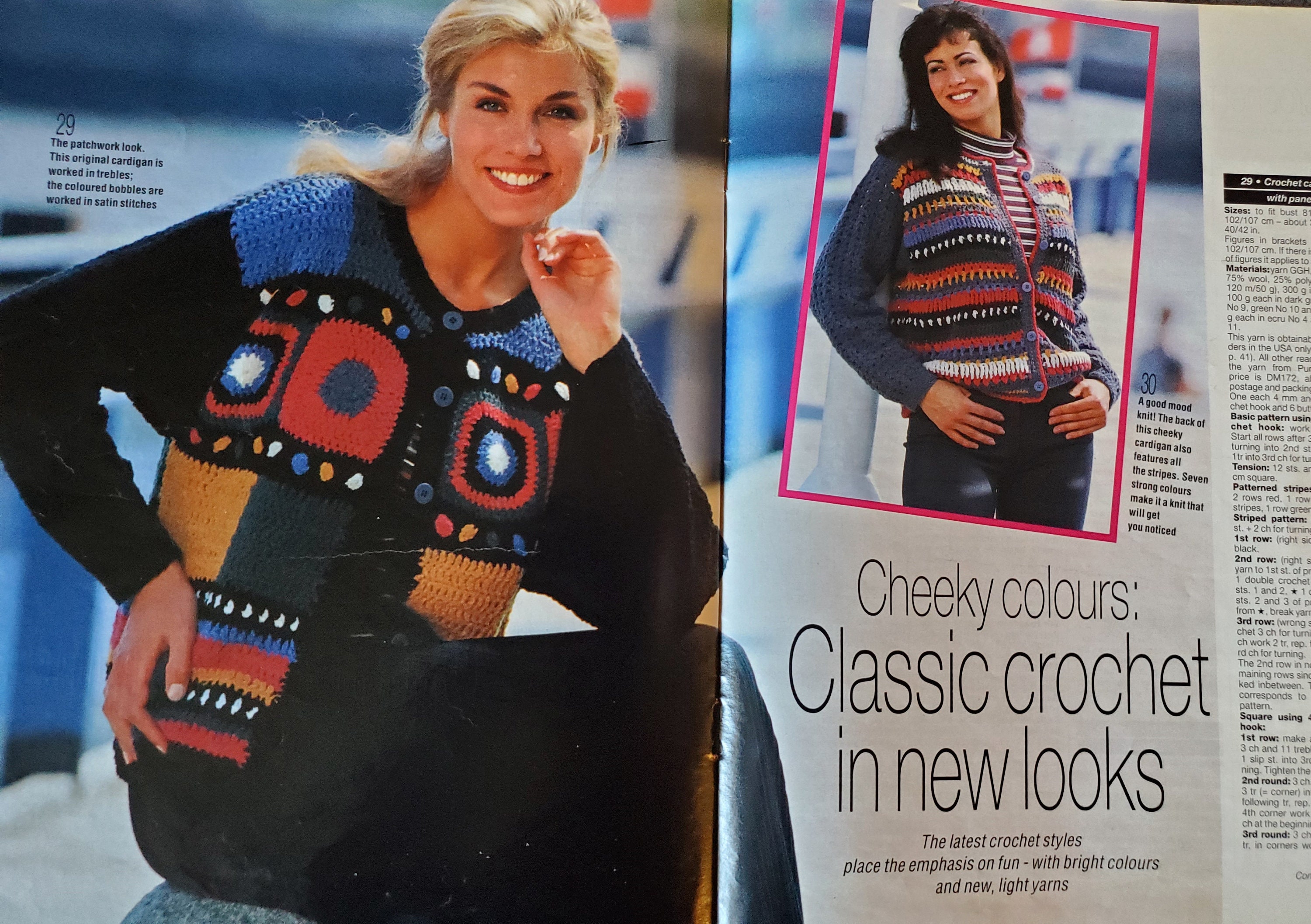 Sandra the Knitting Magazine Nov 1995, Jawlensky - Etsy
