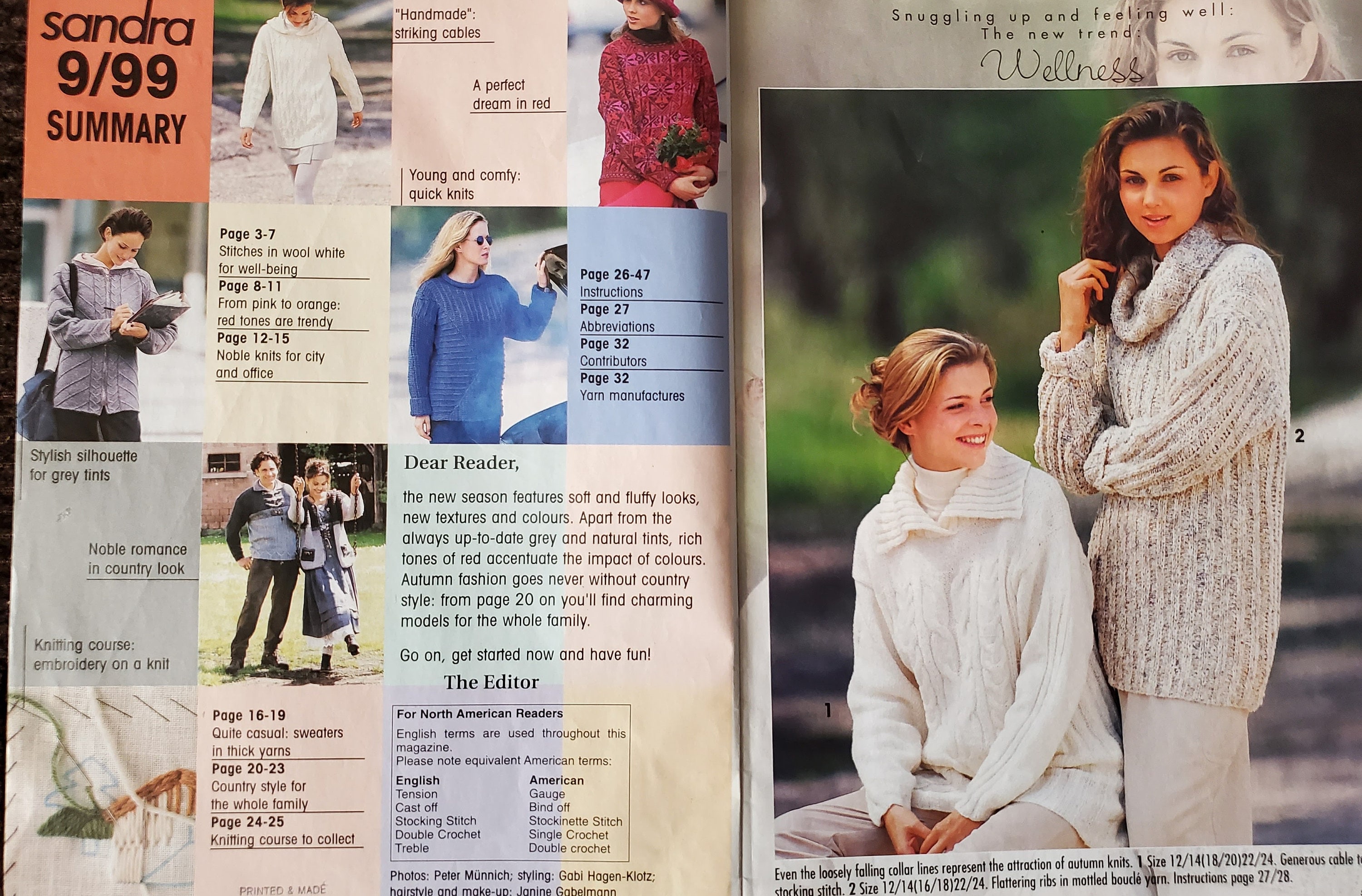 Sandra the Knitting Magazine September 1999 - Etsy