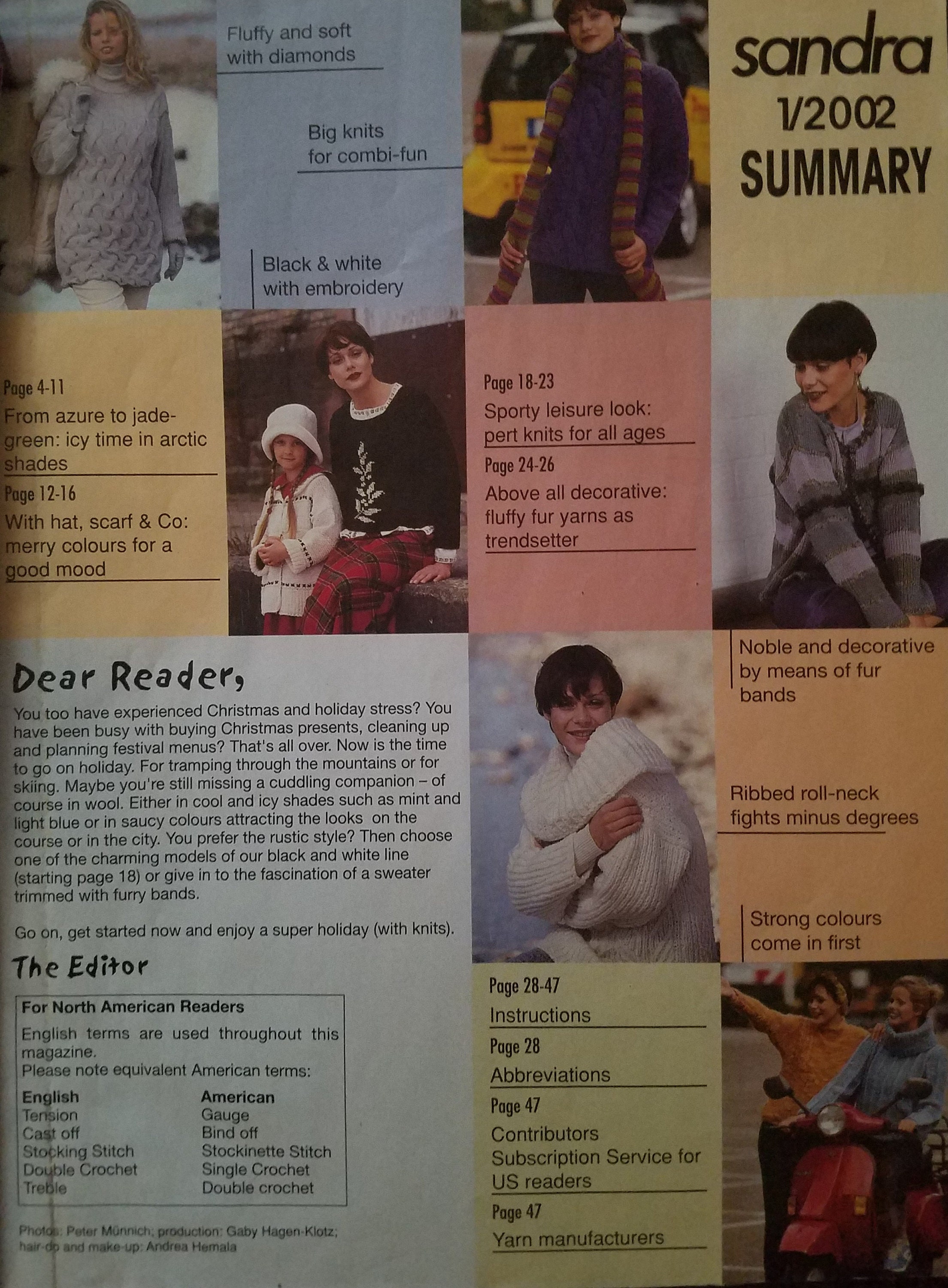 Sandra the Knitting Magazine January 2002 - Etsy