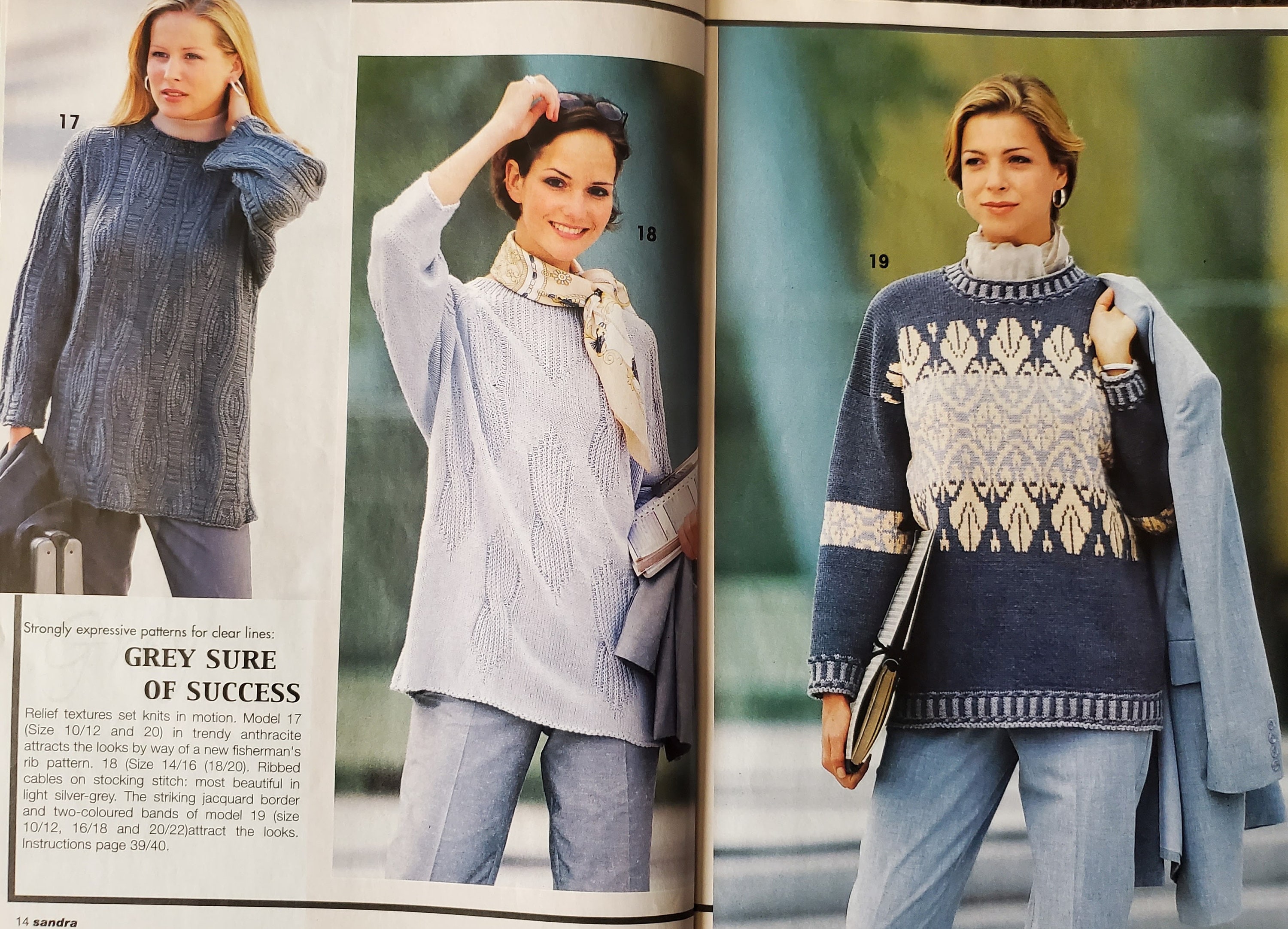 Sandra the Knitting Magazine September 1999 - Etsy