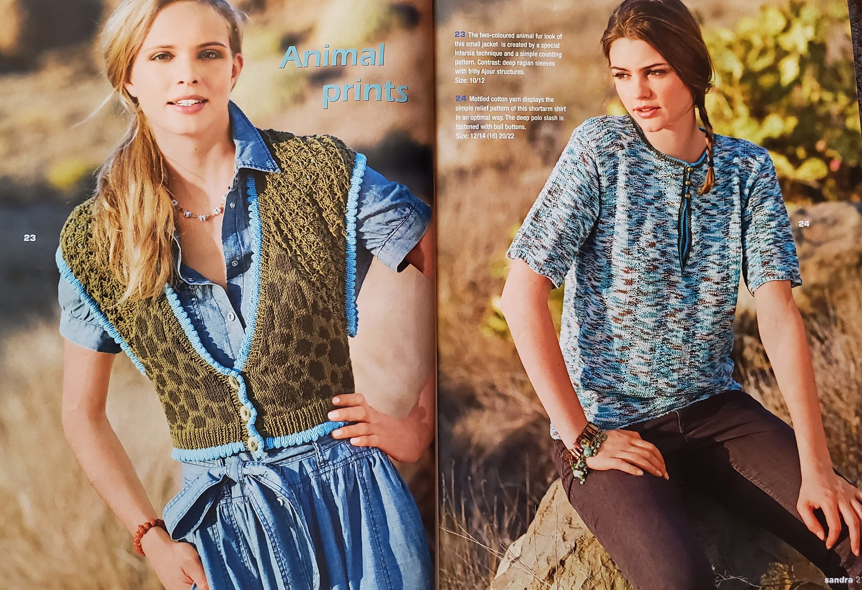 Sandra the Knitting Magazine April 2010 - Etsy