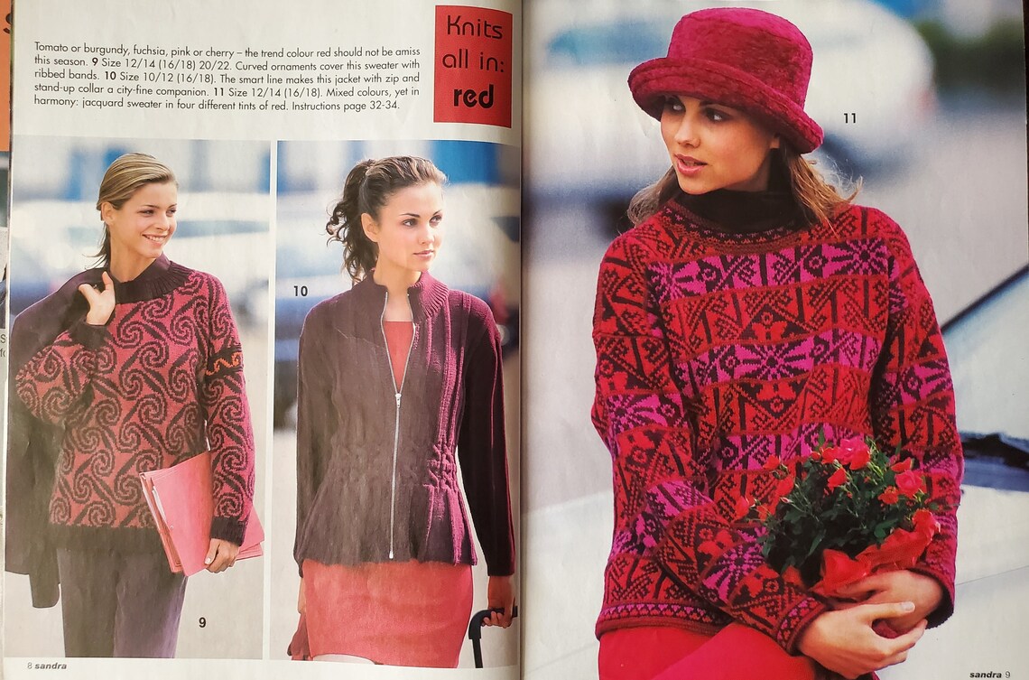 Sandra the Knitting Magazine September 1999 - Etsy