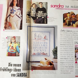 Sandra the Knitting Magazine-german Version March 1992 Sesame Street ...