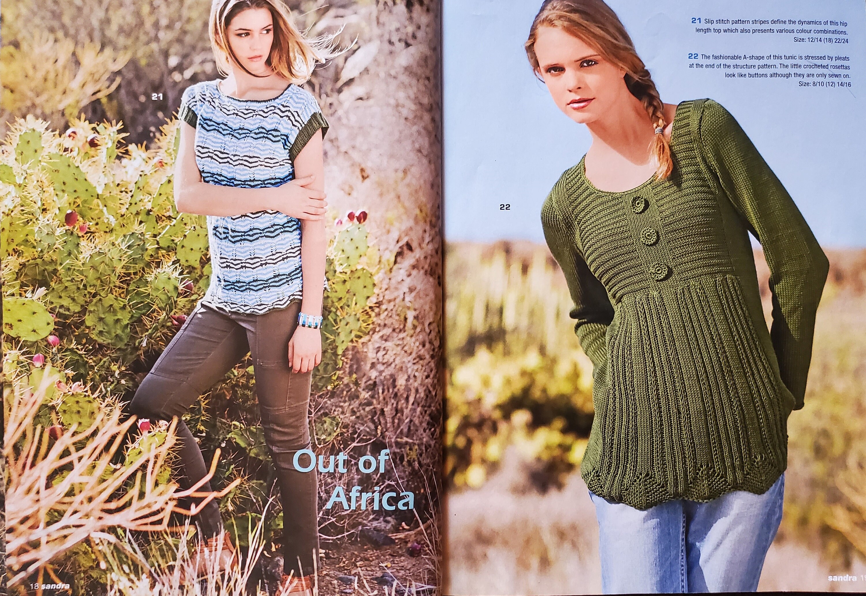 Sandra the Knitting Magazine April 2010 - Etsy