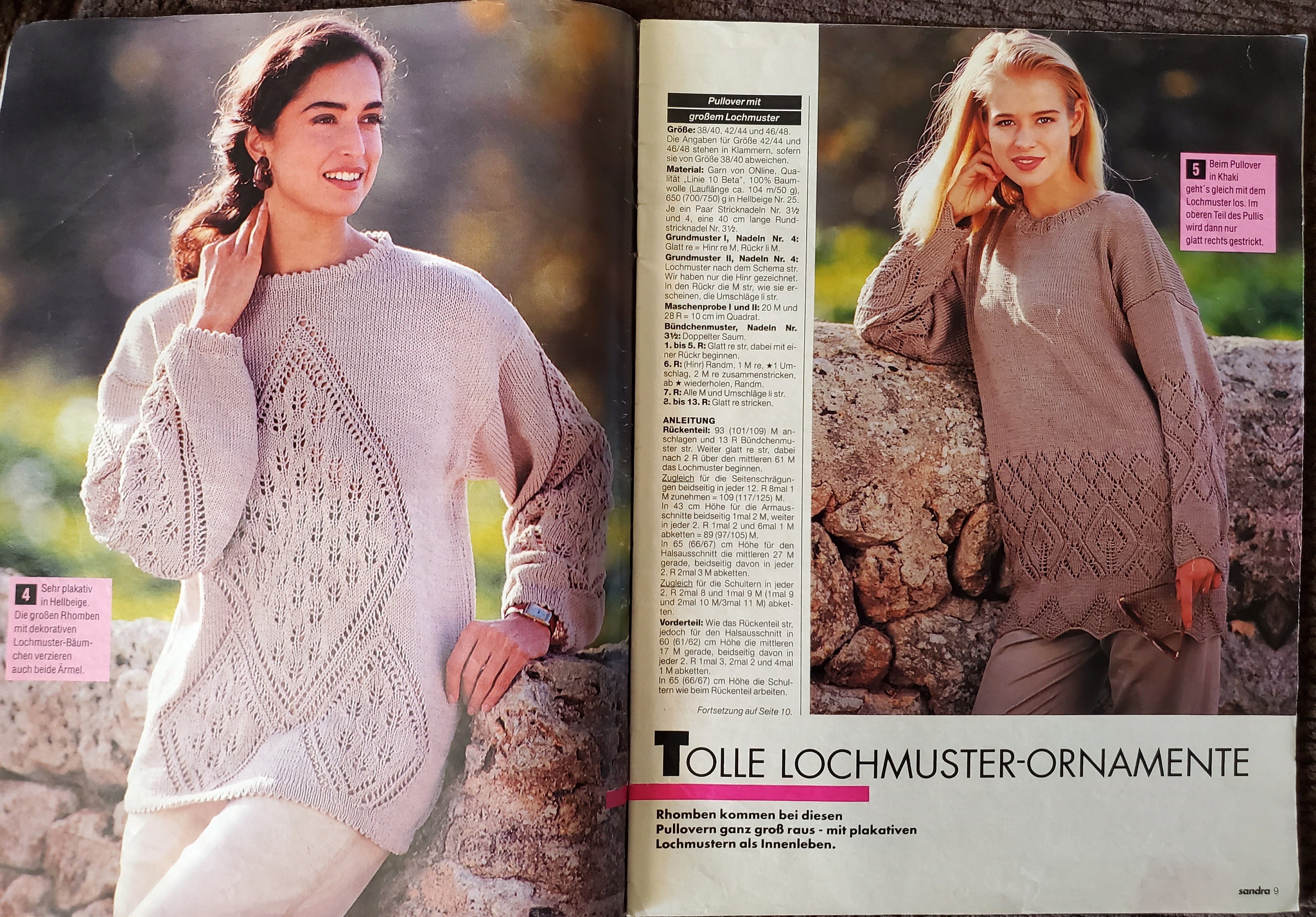 Sandra The Knitting Magazine-VERSIÓN ALEMANA Marzo 1992 Sesame - Etsy ...