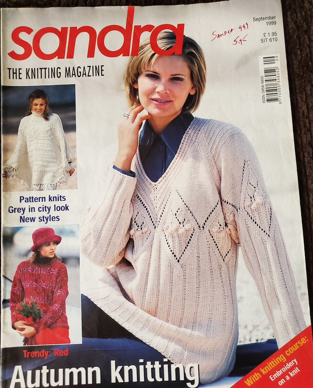 Sandra the Knitting Magazine September 1999 - Etsy