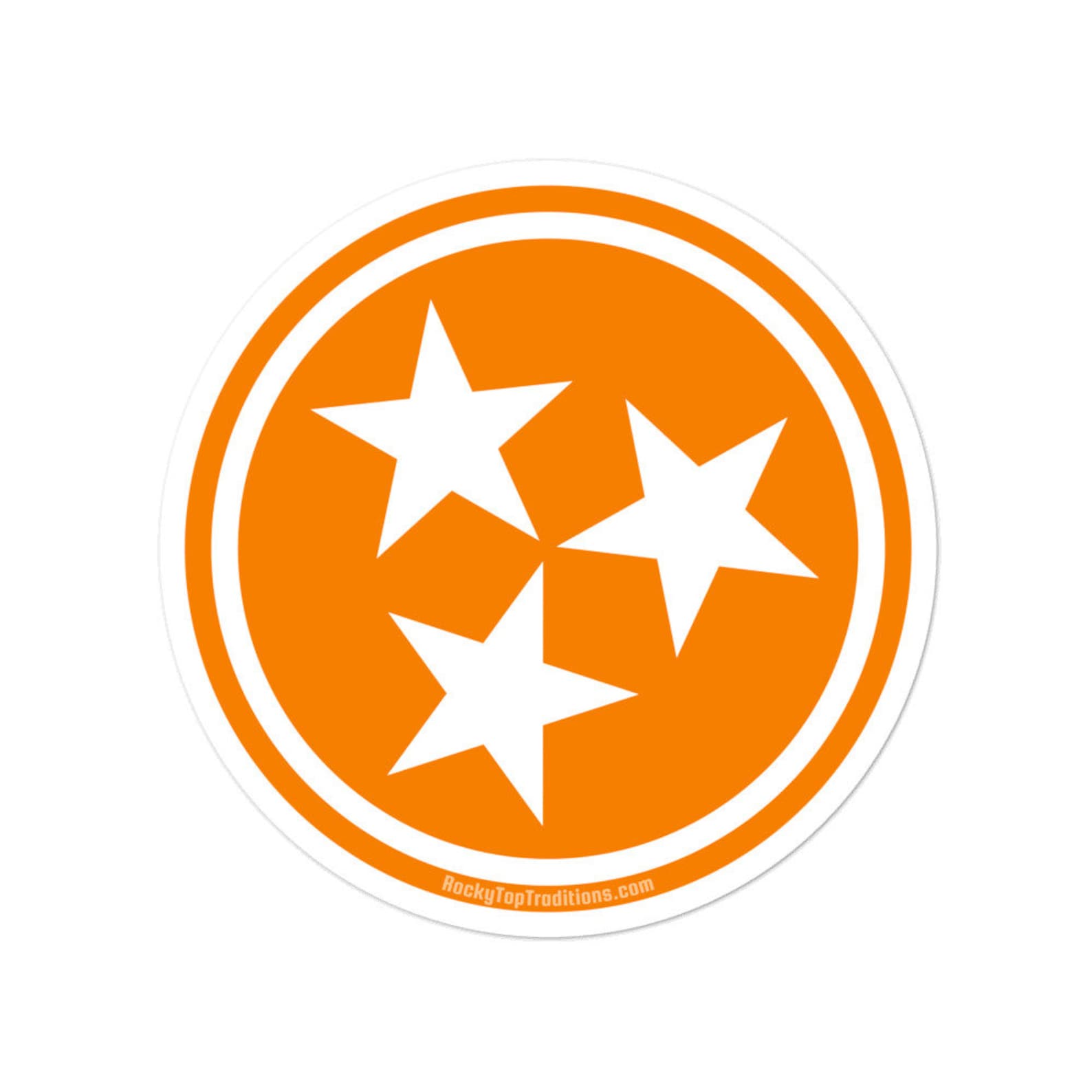 Tennessee Tristar Sticker - Tennessee Vols Tri-star Decal - Bubble-free ...