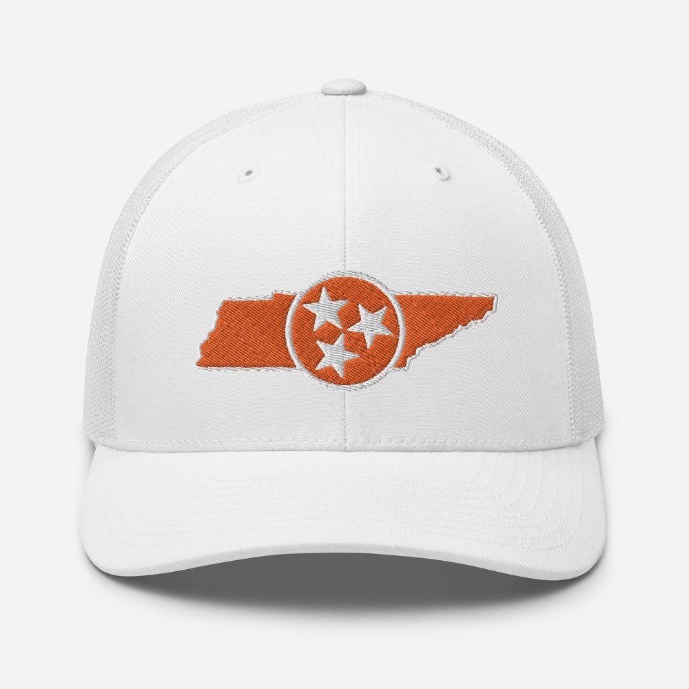 Tennessee Vols Hat- Tri-star Trucker Cap - Tri Star Snapback Hat - Etsy
