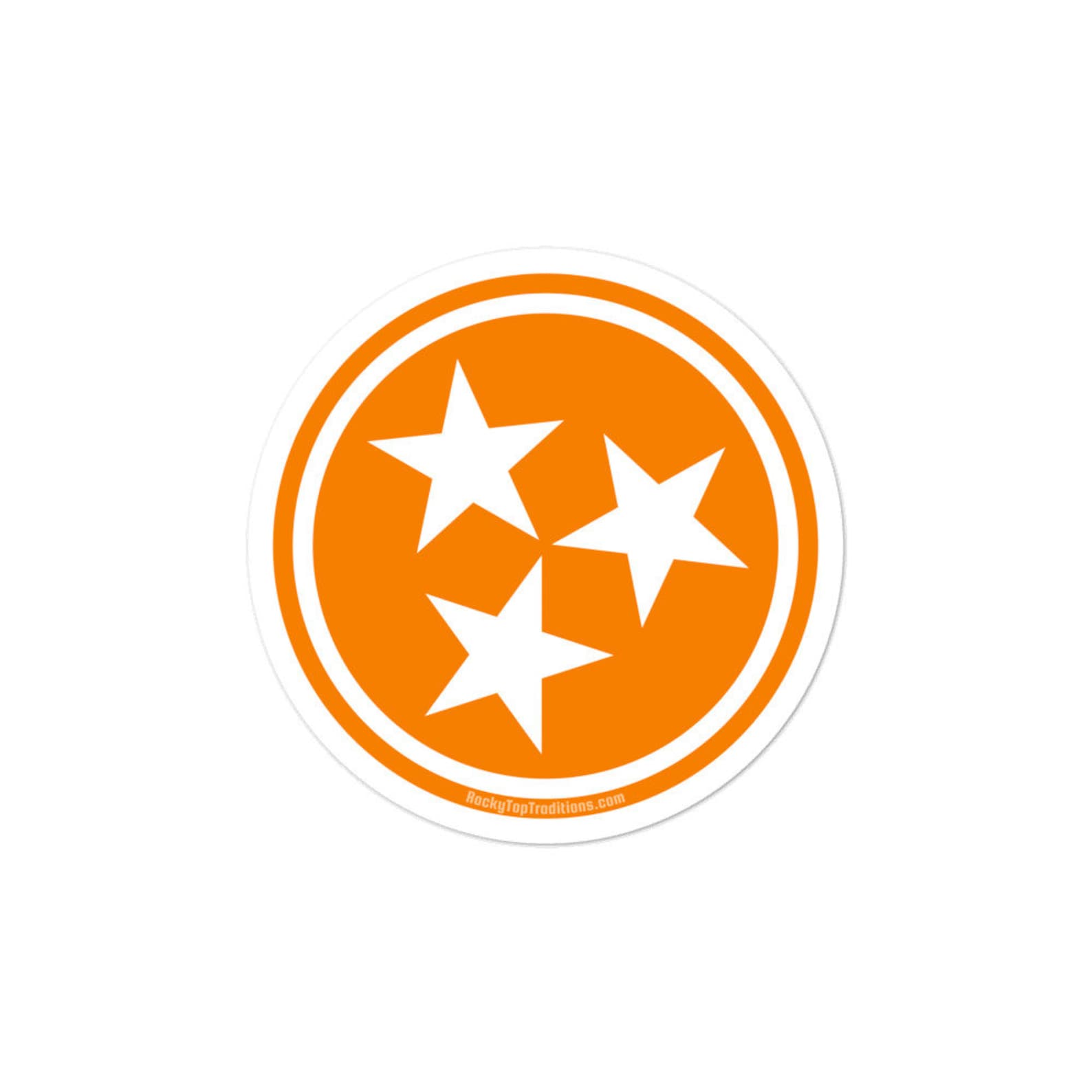 Tennessee Tristar Sticker - Tennessee Vols Tri-star Decal - Bubble-free ...
