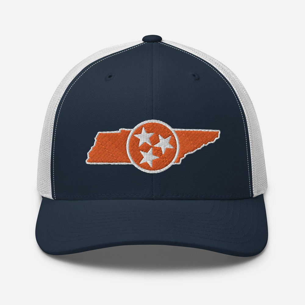 Tennessee Vols Hat Tri-star Trucker Cap Tri Star Snapback Hat - Etsy