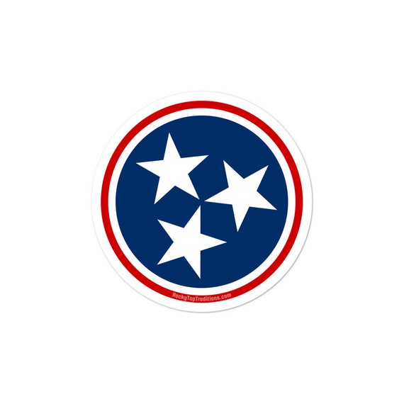 Tennessee Tristar Stickers Tri-star Decal Tristar Car - Etsy Ireland